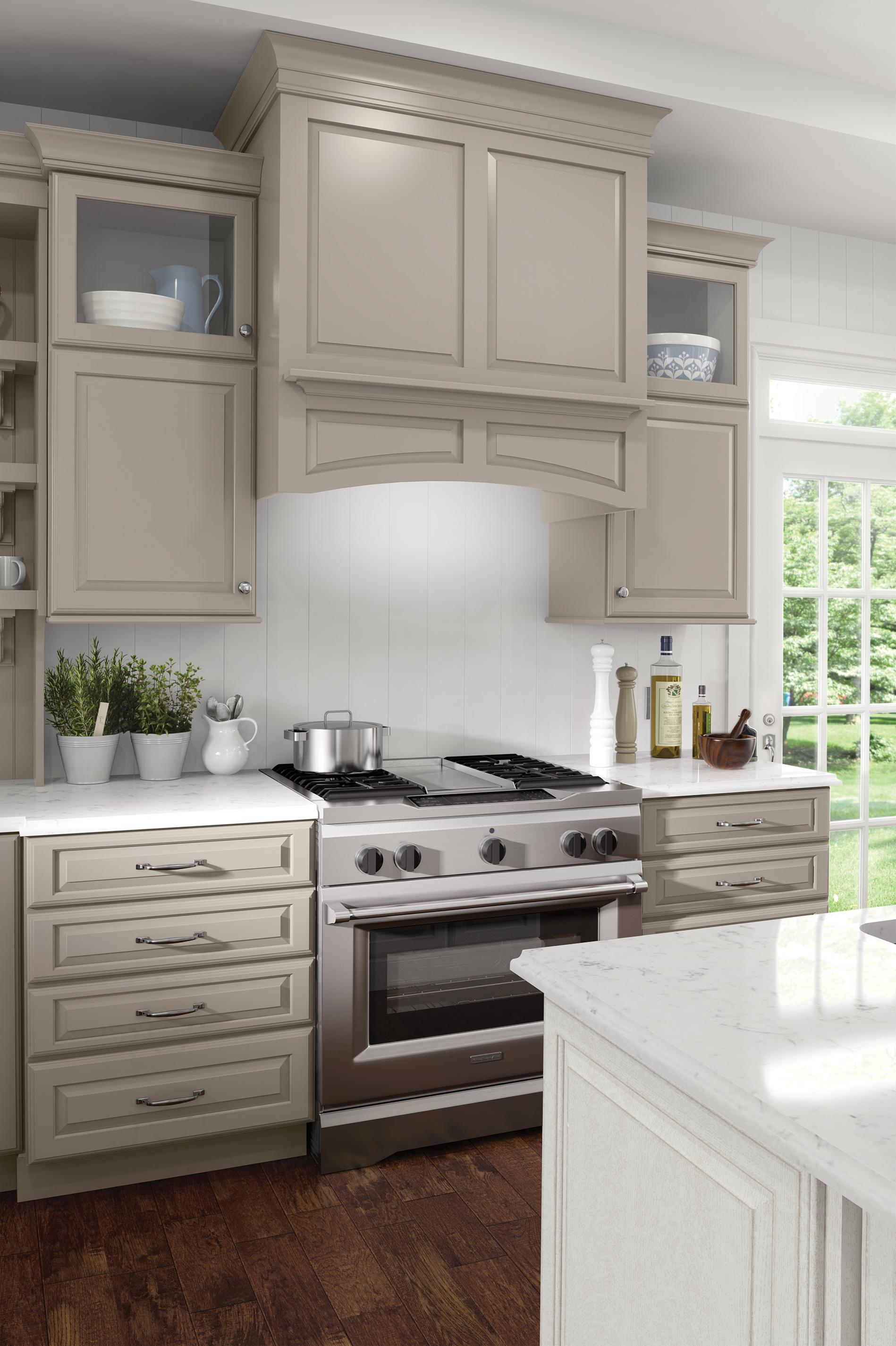 Box Hood with Arch Valance | Schuler Cabinetry at Lowes
