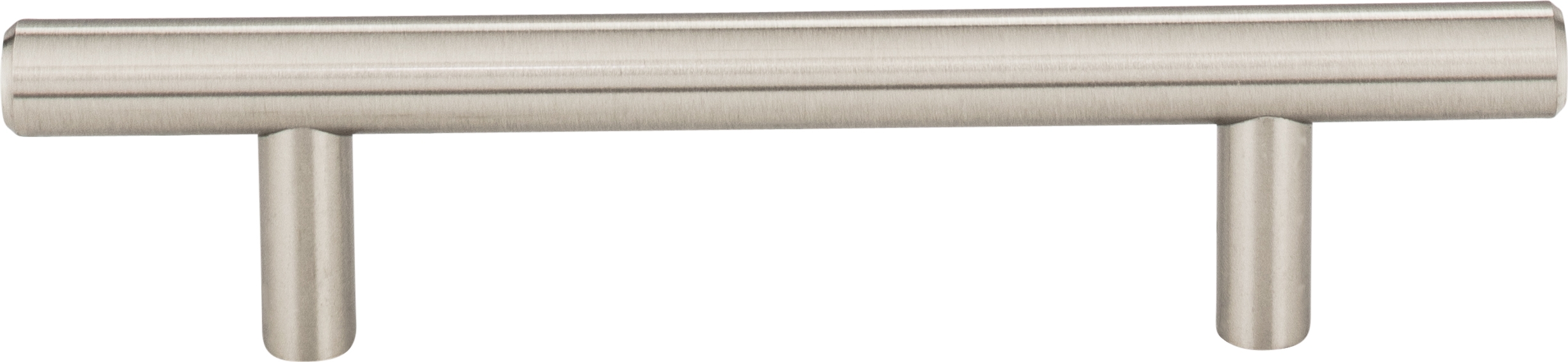 Contemporary Pull F 96 mm Satin Nickel | Schuler Cabinetry at Lowes
